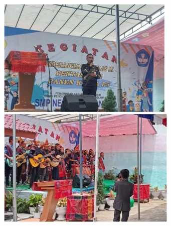 Jonson Gultom Hadiri Pentas Seni Serta Panen Karya Di SMP Negeri 1 ...